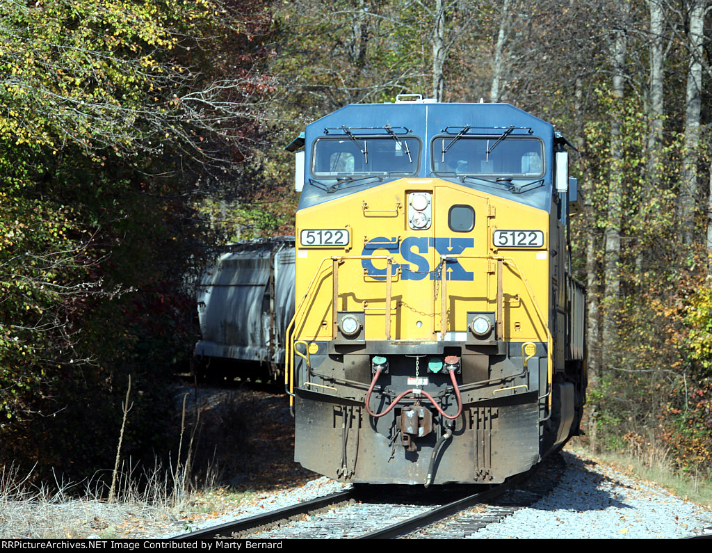 CSX 5122 at Winston-Salem Southbound Rwy Office